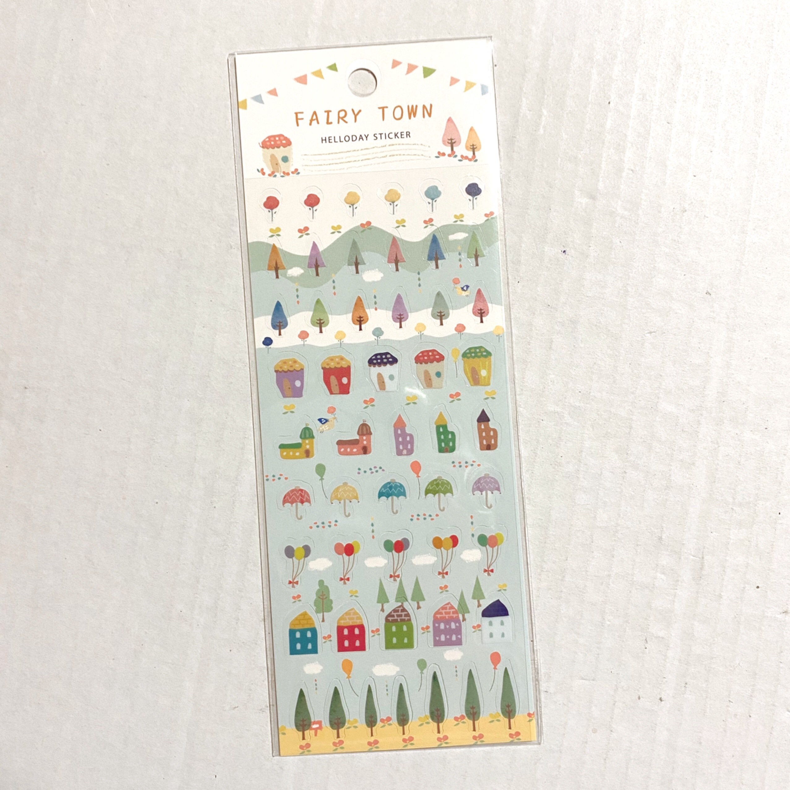 Mini Stickers Fairy Town Sticker Tree Stickers House Stickers | Etsy