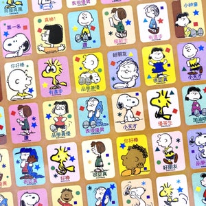 Peanuts Snoopy Stickers Cute Planner Decor Deco Sticker Scrapbooking ...