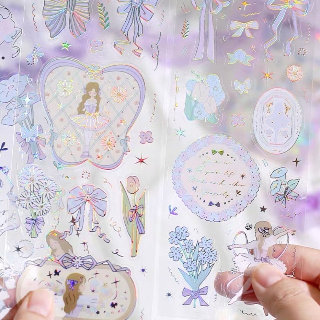 3 Sheets Ballerina Stickers Pack Cute Girl Ballet Dancer Planner Decor ...