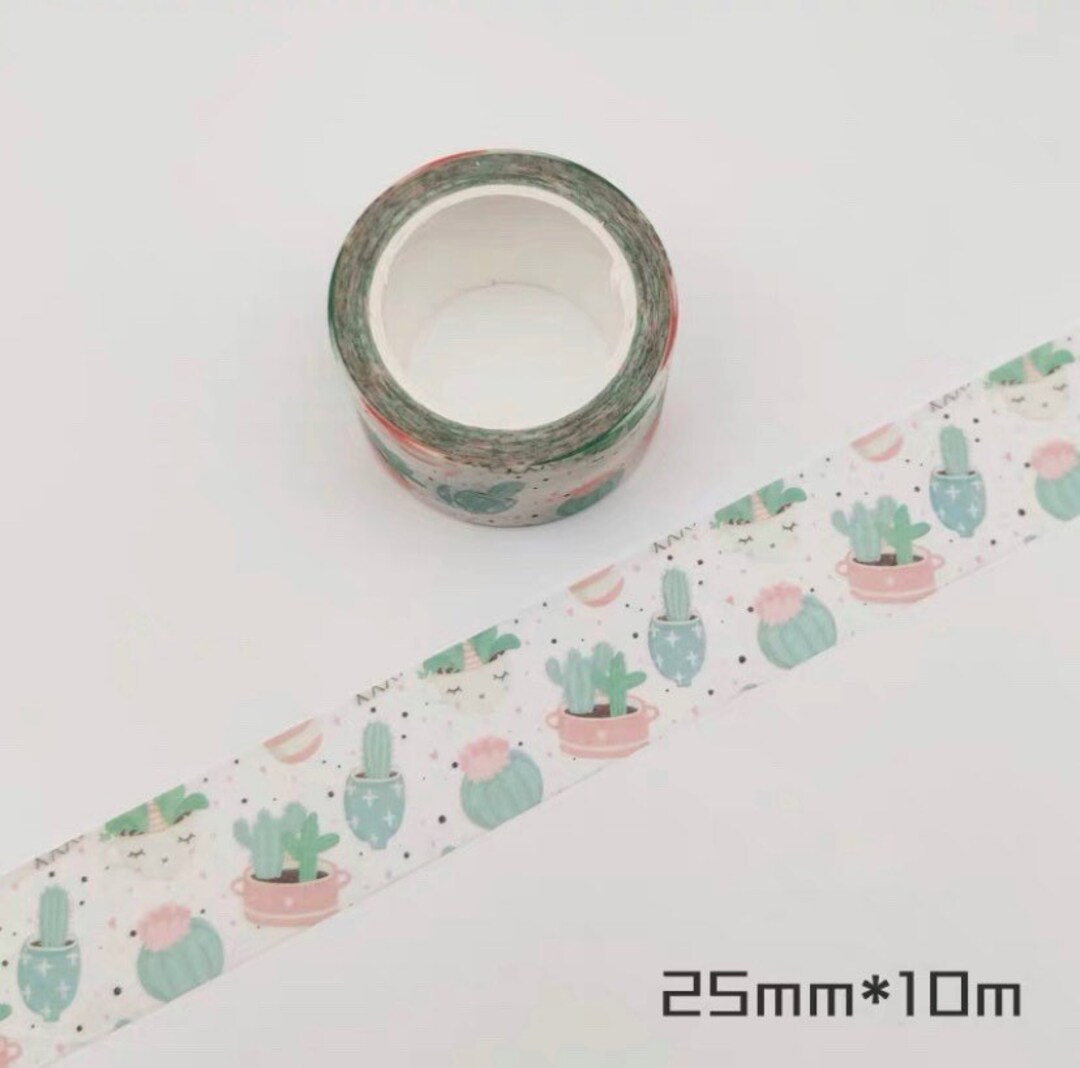 Cactus Washi Tape Plants Masking Tapes Planner Decor Deco Tape ...