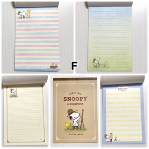 Peanuts Snoopy Letter Pad Big Memo Letter Paper Cute Friends Pen Pal ...
