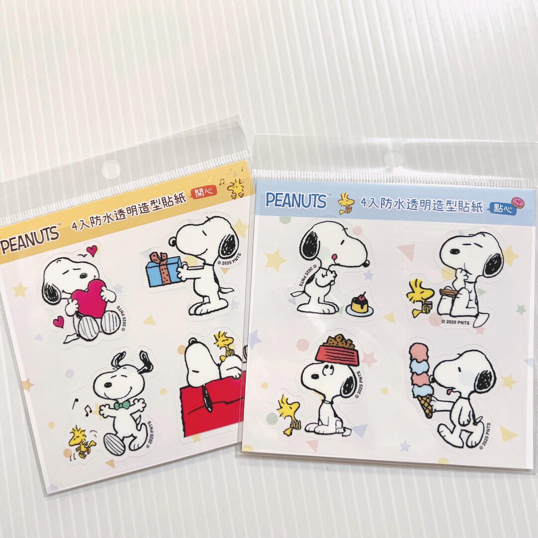 Waterproof Peanuts Snoopy Stickers Pack Journaling Scrapbooking Deco ...