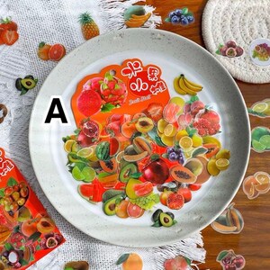 50pcs Food Sticker Pack Clear Deco Sticker Vegetables Milktea PVC ...