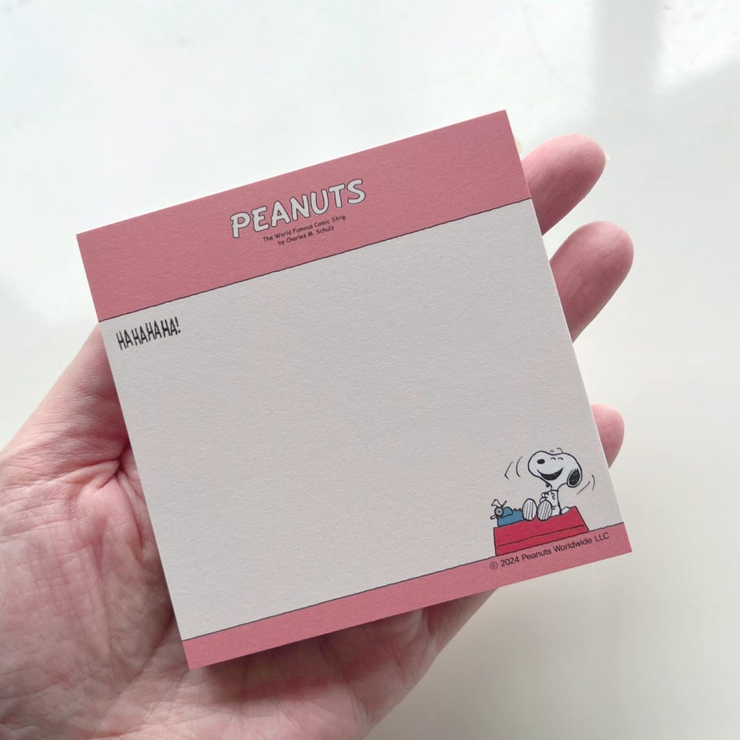 Peanuts Snoopy Memo Pad Planner Decor Journaling Schedule - Etsy