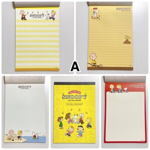Peanuts Snoopy Letter Pad Big Memo Letter Paper Cute Friends Pen Pal ...