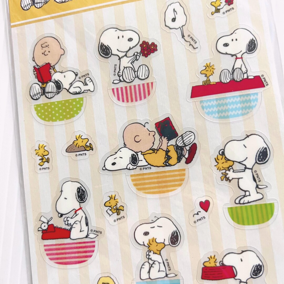 Peanuts Snoopy Stickers Cute Bookmark Sticker Planner Decor Deco ...