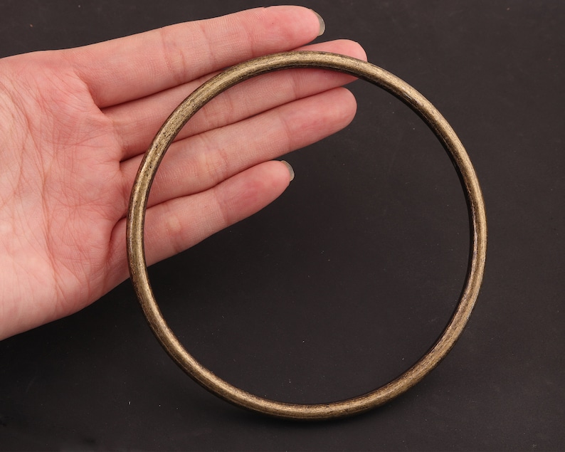 90 Mm Large Round Ring Closed Ring Metal Jumbo Bronze O Ring O - Etsy