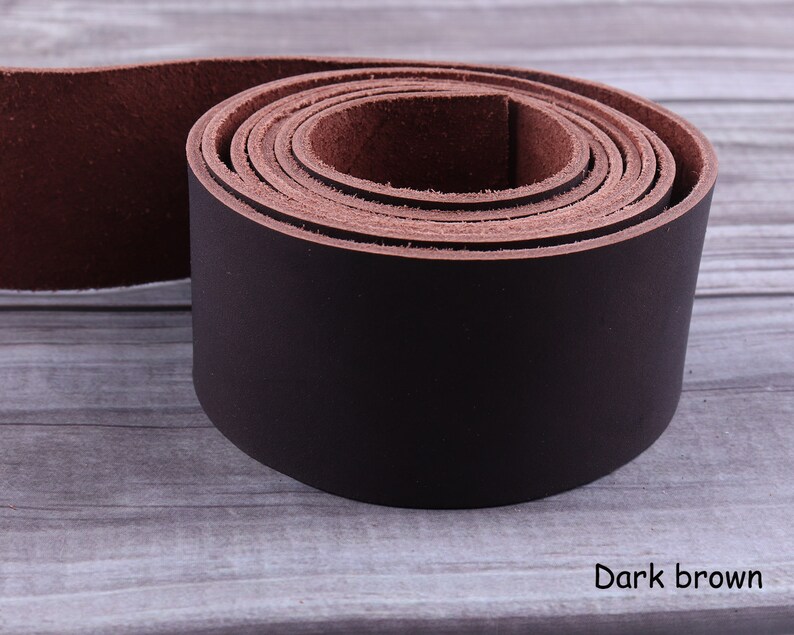 Genuine Leather Strap,natural Long Leather Strip-brown,black,khaki ...