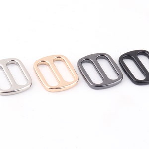 3/4"(19 Mm)flat Metal Slide Buckle Triglide Strap Keeper Buckles ...