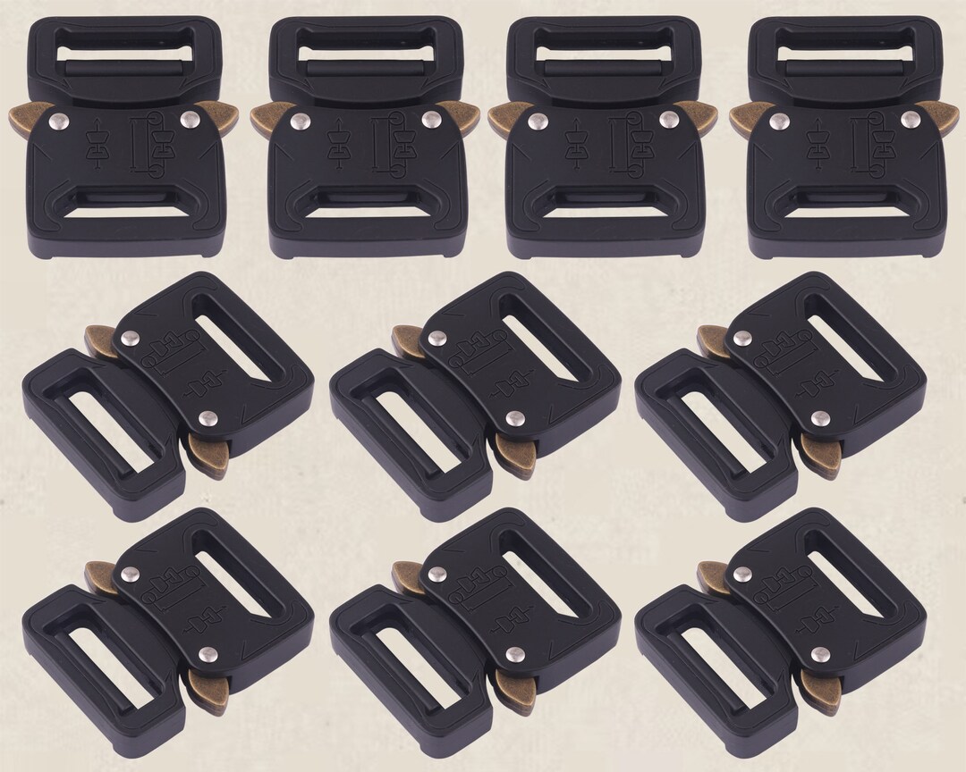 1 Inch(27mm)black Metal Release Buckle Rectangle Slider Buckles ...