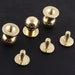 10 Sets Solid Screw Rivets,light Gold Metal Button Screw Back Nail ...