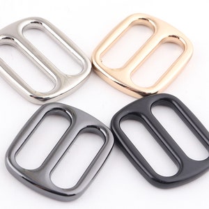 3/4"(19 Mm)flat Metal Slide Buckle Triglide Strap Keeper Buckles ...