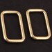 1 Inch Rectangular Wire Loops / Rings-light Gold Rectangle Ring,purse ...