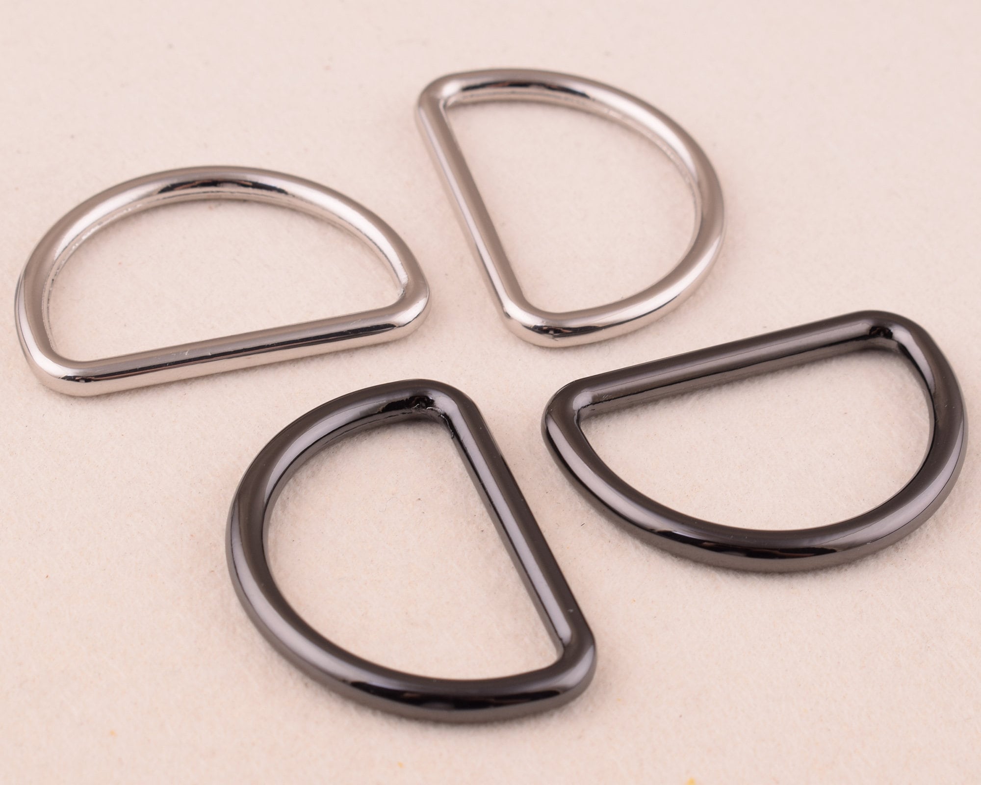 35mm Gunmetal and Silver D Ring Bucklesd Rings D Ring - Etsy