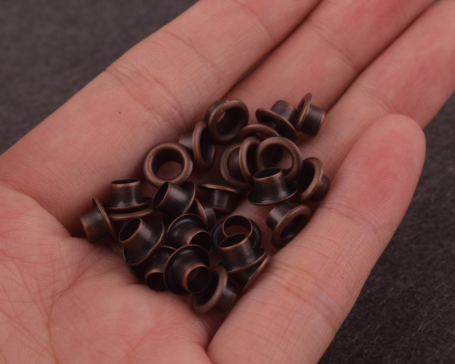 100pcs 4mm Antique Copper Eyelet Grommets Hole Round Eyelets - Etsy Ireland