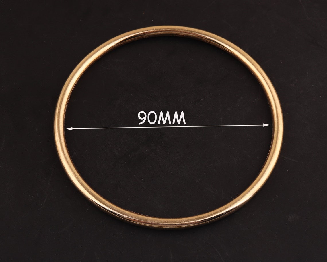 90 Mm Large Round Ring Closed Ring Metal Jumbo Gold O Ring O - Etsy