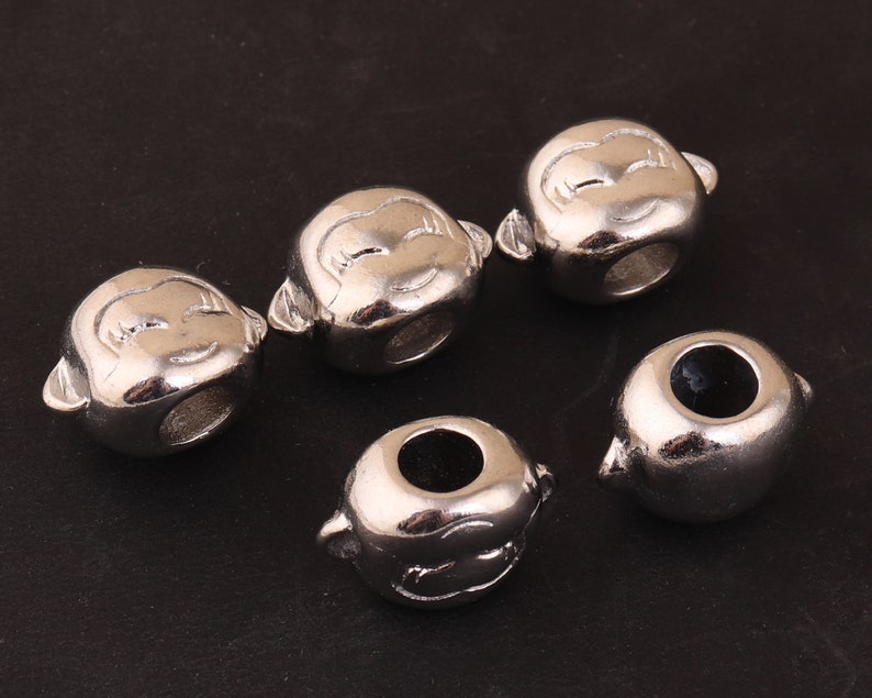 6mm Stainless Steel Monkey Charm-monkey Pendant, Monkey Jewelry, Silver ...