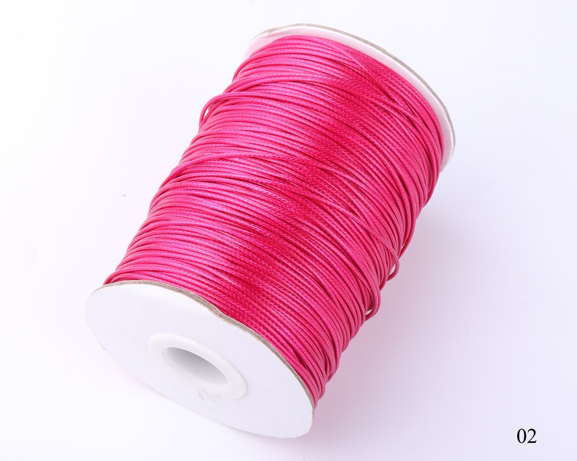 1mm Waxed Polyester Cord Korean Cordstringing Cord Macrame - Etsy