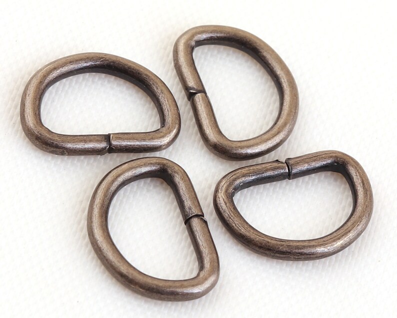 100/200pcs gunmetal D rings 3/810mm Small D Ring metal | Etsy