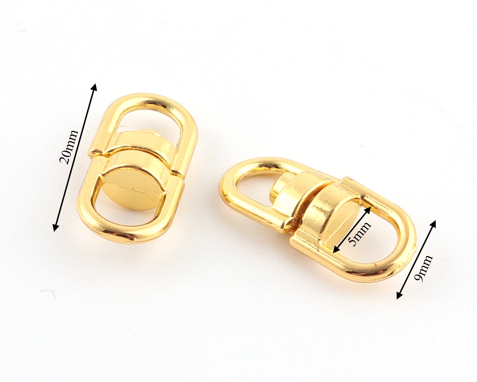20 Mm Swivel Connector Double Loops Swivel Clasps-swivel Hooks | Etsy