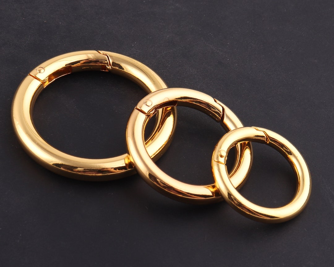 Spring Gate Ring Thin Spring Ring Push Gate Snap Hook Purse O Ring ...