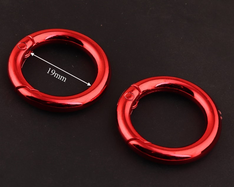 Spring Gate Ring O Ringround Gate Ring Circle Ring With Red - Etsy