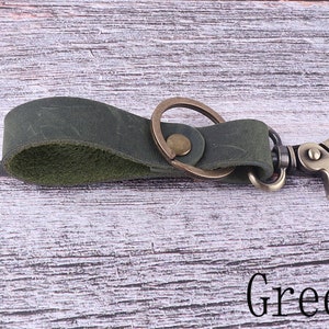 Leather Key Chain,softy Leather Key Fob,men's Key Chain,boyfriend Gift ...