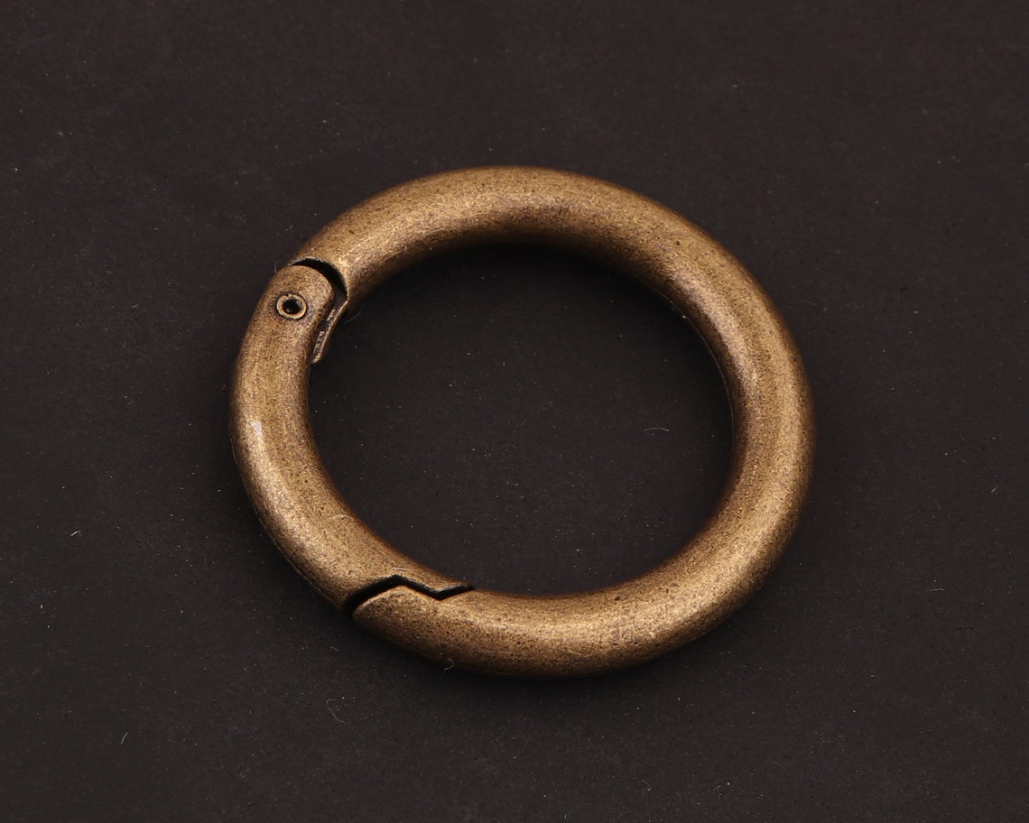 Bronze Spring Rings Spring Gate Ring Round Gate Ring Spring | Etsy