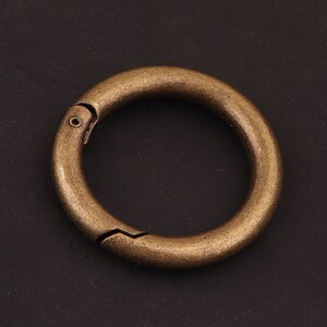Bronze Spring Rings- Spring Gate Ring Round Gate Ring Spring Ring Clasp ...