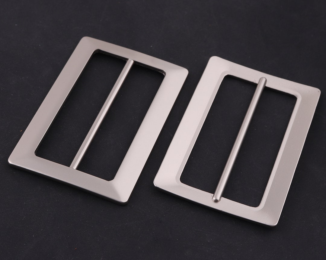 2inch(49 Mm)silver Flat Metal Slide Buckle Triglide Strap Keeper ...