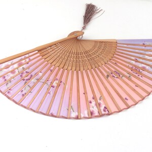 Pink Hand Fans,wedding Fans Party Favor Floral Flower Fans Folding Fans ...