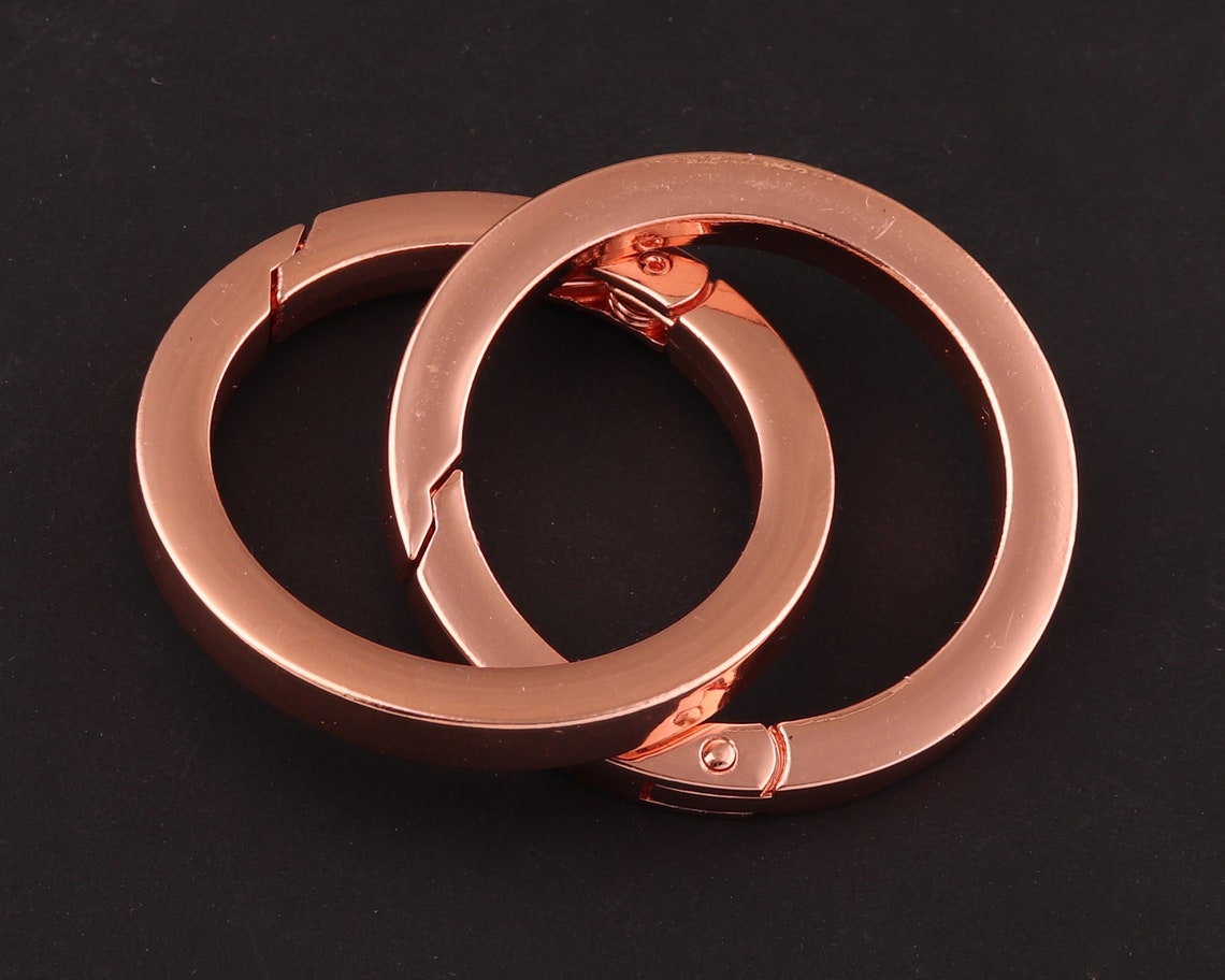 1 Inch25mmand 33mm Spring Ringspurses Snap Hooksrose Gold - Etsy