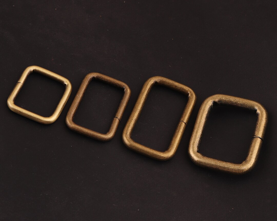 Antique Bronze Metal Rectangle Rings Purse Hardware,rectangular Loop ...