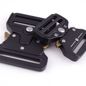 39mm/44mm Black Metal Side Quick Release Buckle Clip for Backpack Bag ...