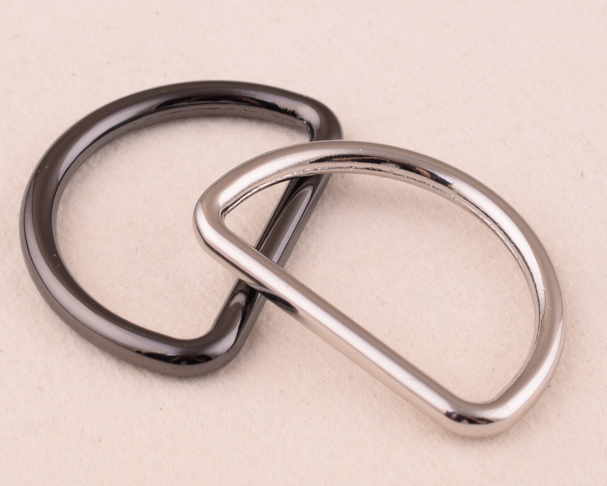 35mm Gunmetal and Silver D Ring Bucklesd Rings D Ring - Etsy