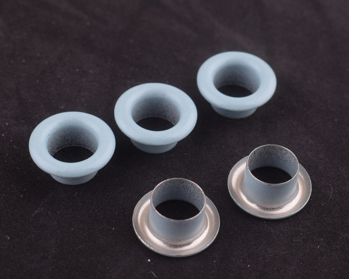 100pcs 6mm Sky Blue and Bronze Eyelet Grommets Hole Round - Etsy