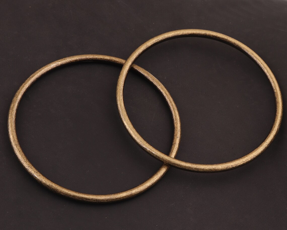 90 Mm Large Round Ring Closed Ring Metal Jumbo Bronze O Ring O | Etsy