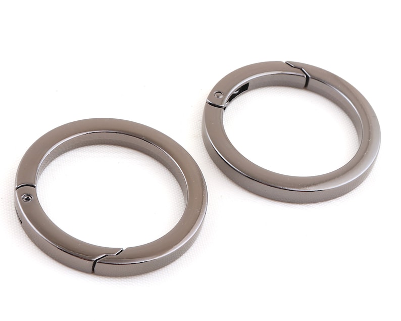 Flat Round Spring Gate Ring Spring Ring Clasp-spring Snap Hook - Etsy