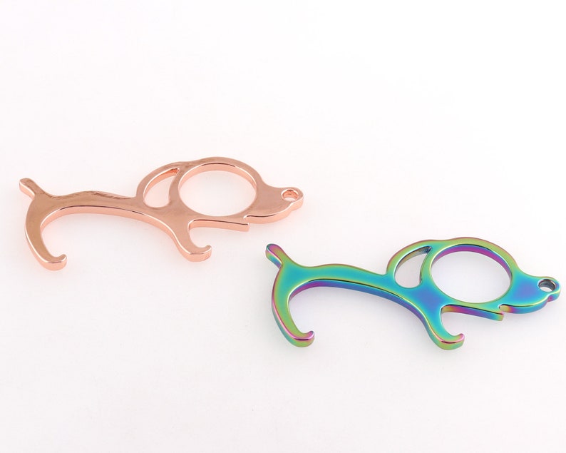 Rainbow Hygienic Opener-dog Shape No Touch Tool Door - Etsy