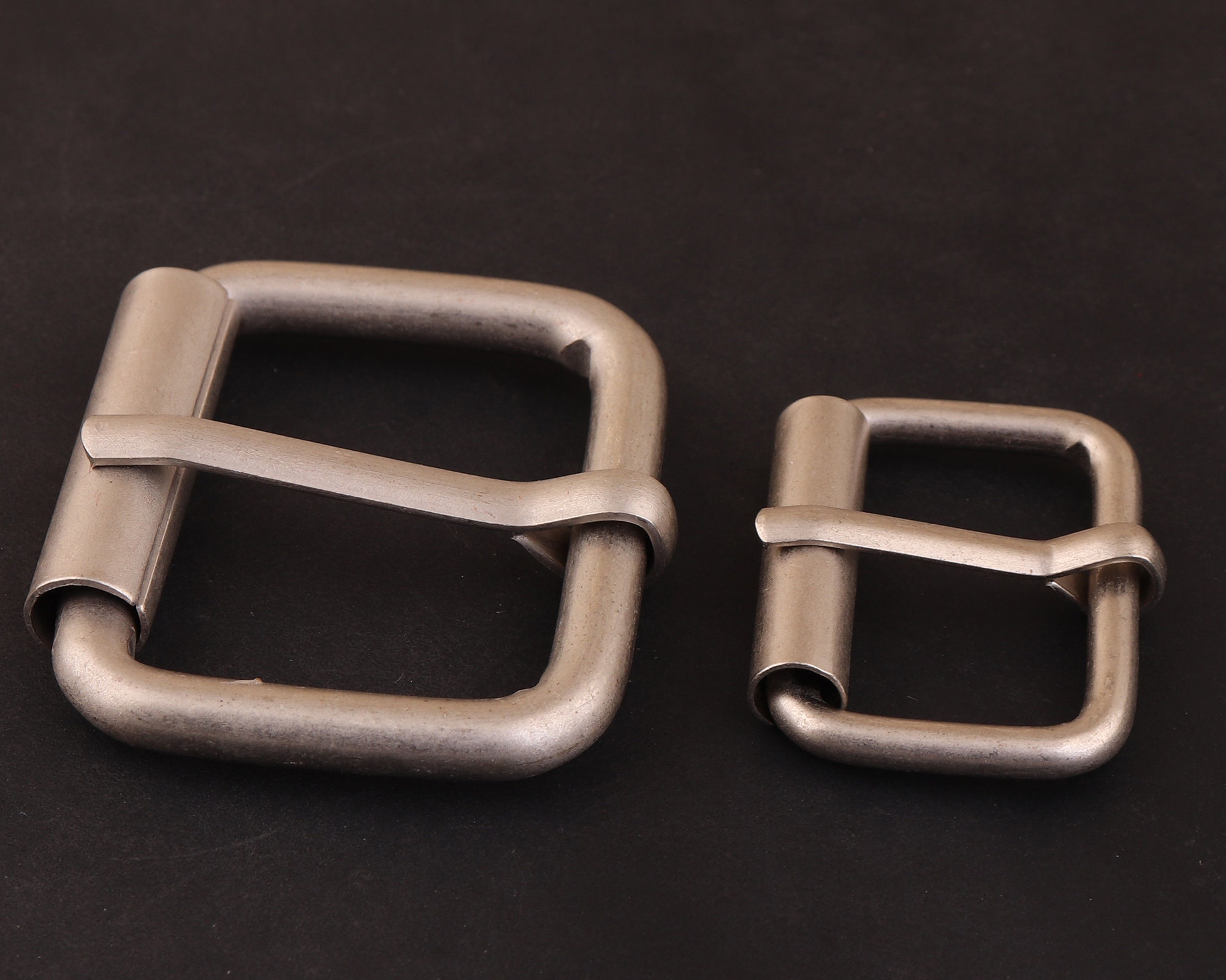 33mm and 25mm matte silver Adjustable Belt Buckle metal Slide | Etsy