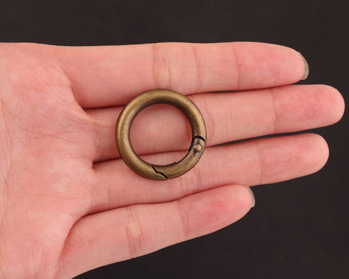 Bronze Spring Rings Spring Gate Ring Round Gate Ring Spring | Etsy