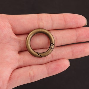 Bronze Spring Rings- Spring Gate Ring Round Gate Ring Spring Ring Clasp ...