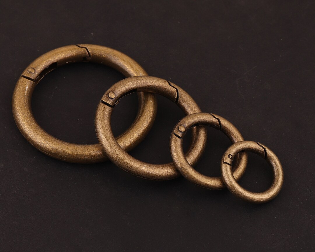 Bronze Spring Rings- Spring Gate Ring Round Gate Ring Spring Ring Clasp ...