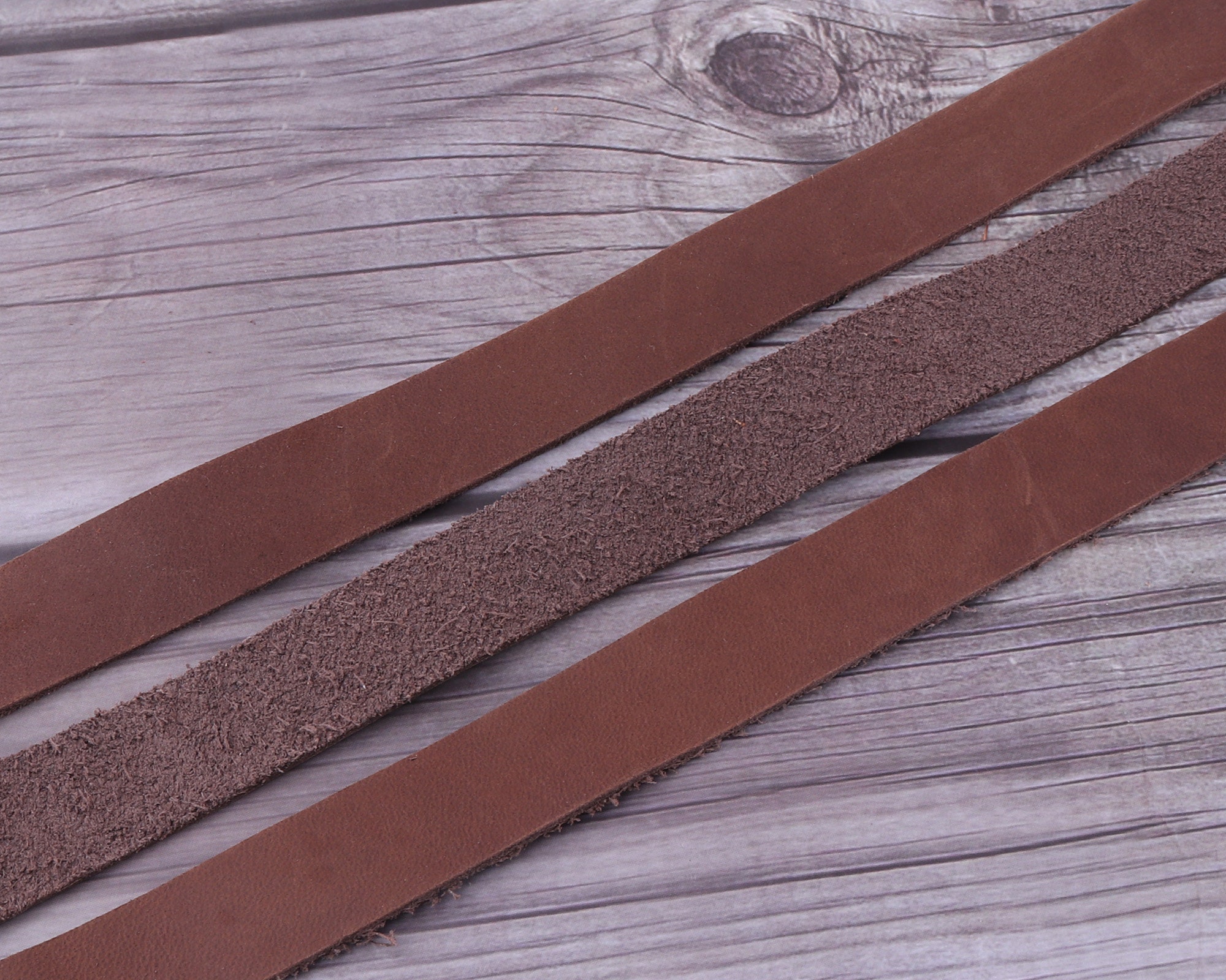 1 dark coffee Leather Strapslong Leather strippurse | Etsy