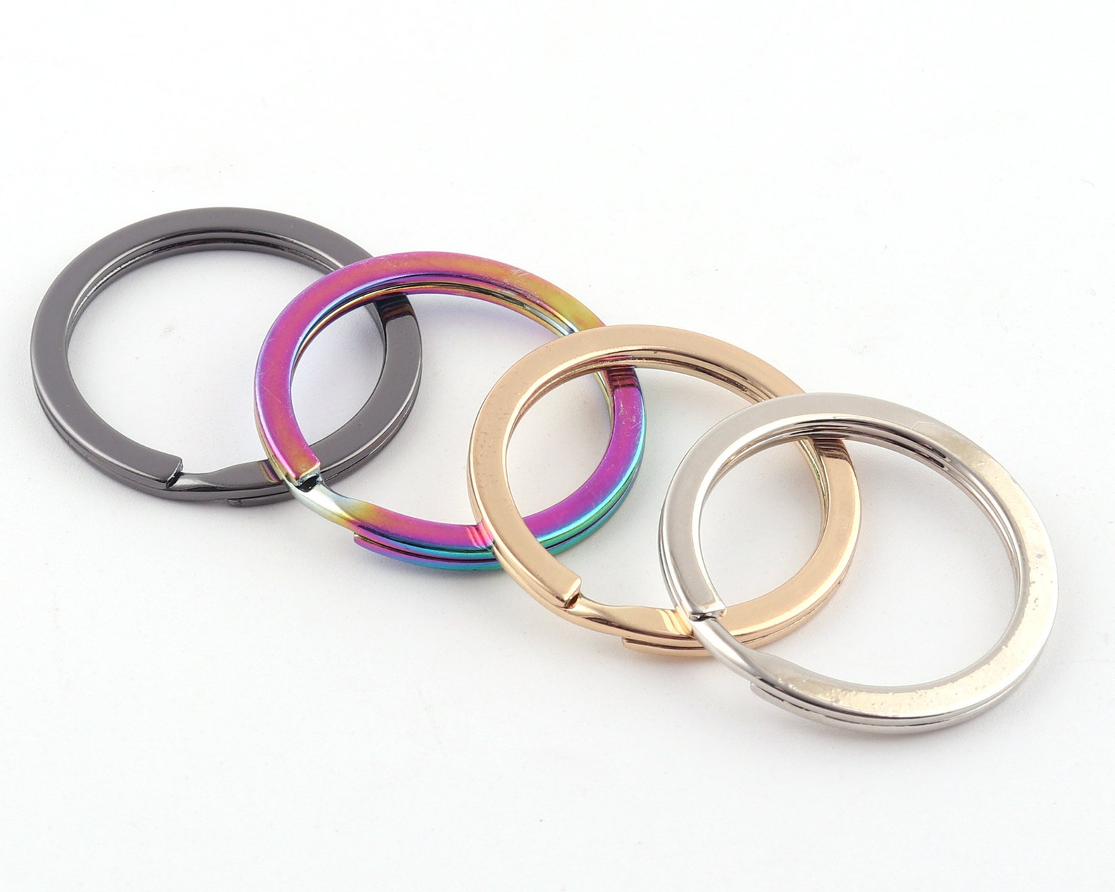 125 Mmround Flat Split Rings Key Rings - Etsy