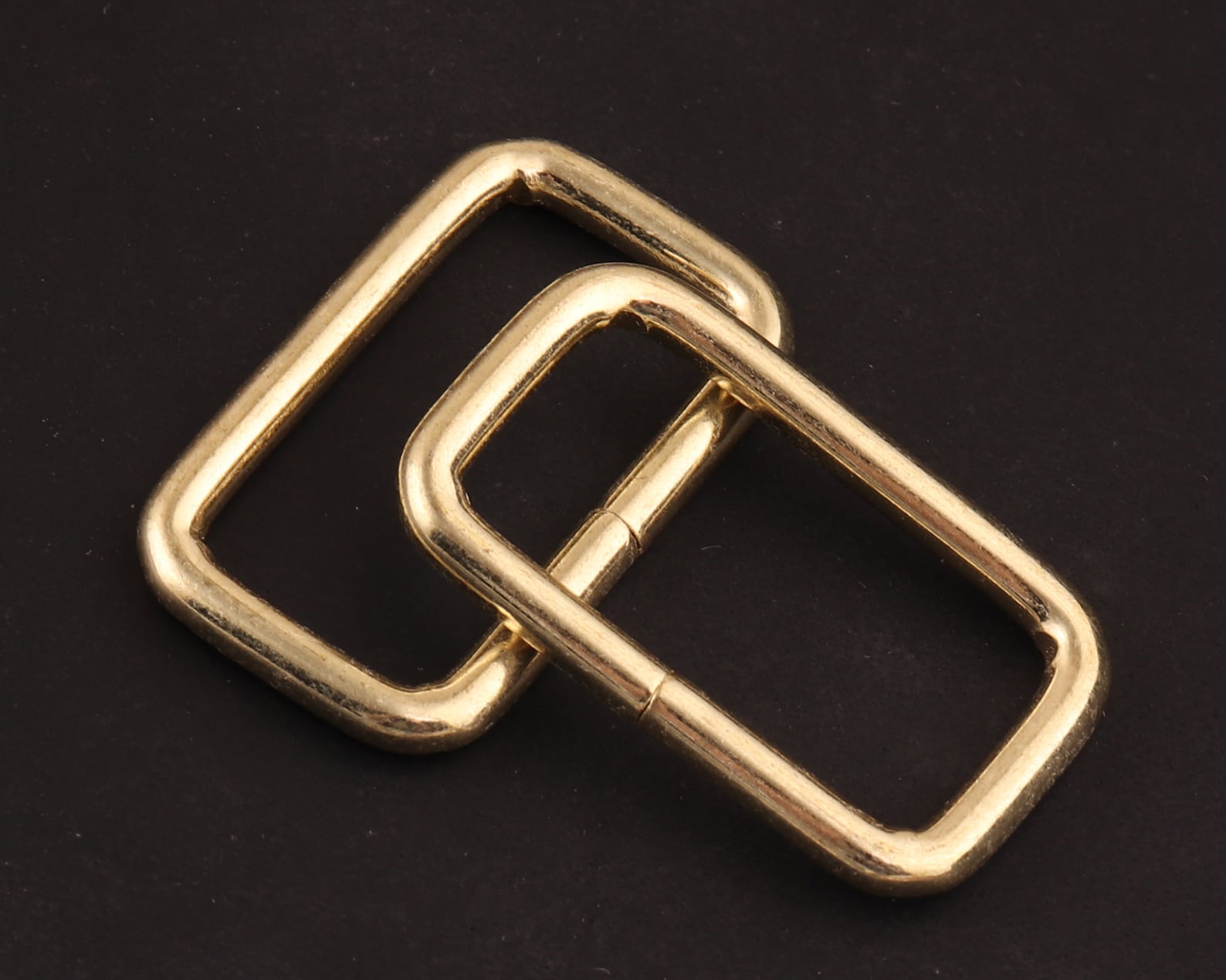 1 Inch Rectangular Wire Loops / Rings-light Gold Rectangle - Etsy