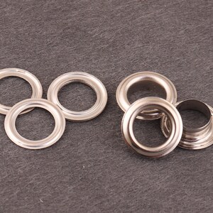 30sets Silver Large Round Eyelets With Washer 10 Mm Round Grommet ...