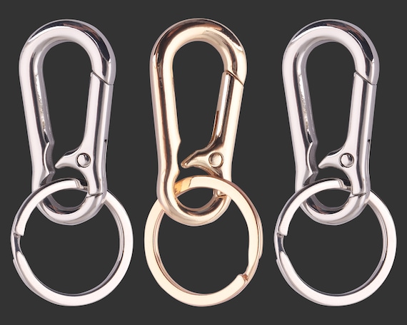 Gold Metal Carabiner Clip Key Ring Key Chain Key Charm Holder | Etsy