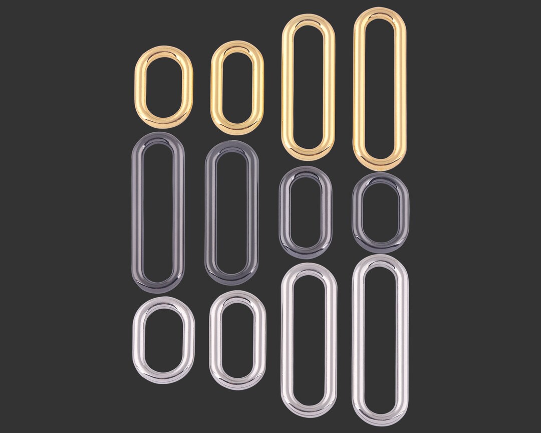 16-50mm Gold Metal Oval Adjuster Slide Buckles Ring,loop Ring Purse ...
