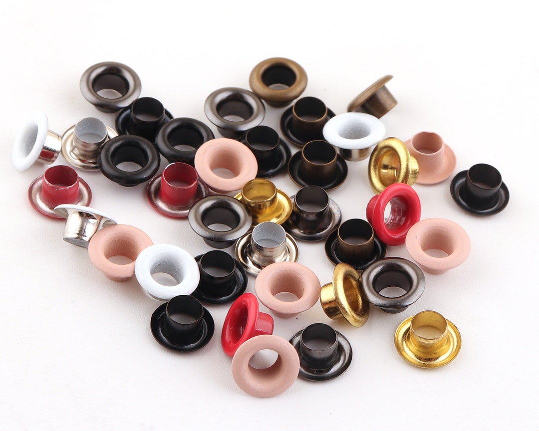 100pcs 8*4*4mm(od * ID *H) Eyelet Grommets Hole Round Eyelets Small ...